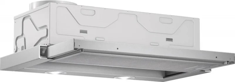 Bosch DFL064W50 plochý výsuvný odsavač par, stříbrná metalíza, 60 cm