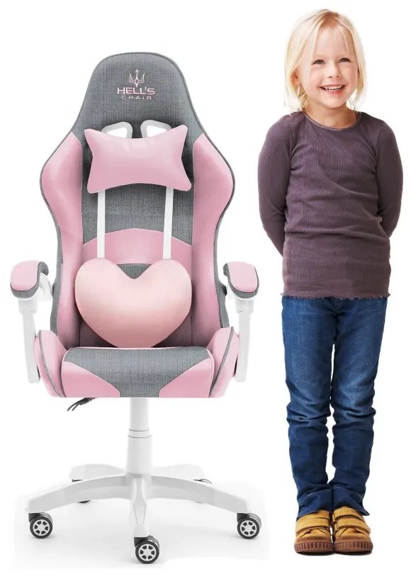 Dětská hrací židle Rainbow růžová - šedá