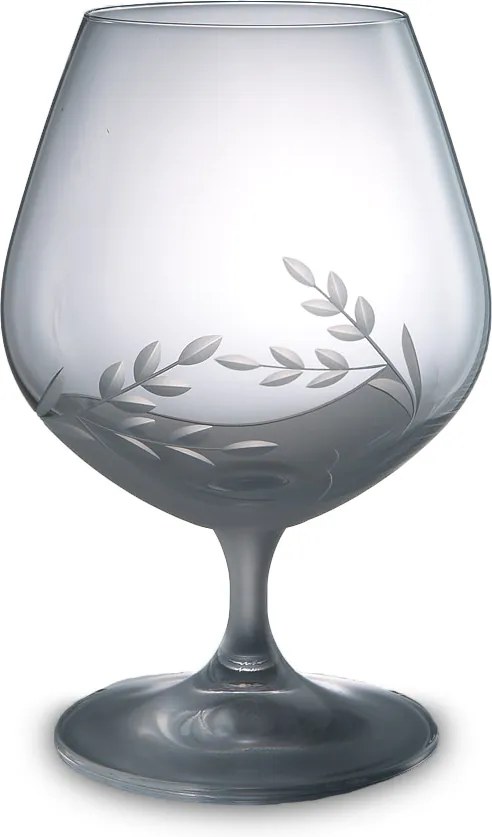 Set 6 skleniček Bohemia Crystal Glass na brandy CAROLINE 400ml, 6ks