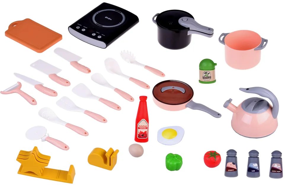 JOKO Kuchyňský set Little chef - varná deska, hrnce, konvice, nádobí