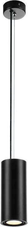 Závěsné svítidlo SUPROS 78, kulaté, černé, 3000K, čočka 60° - BIG WHITE