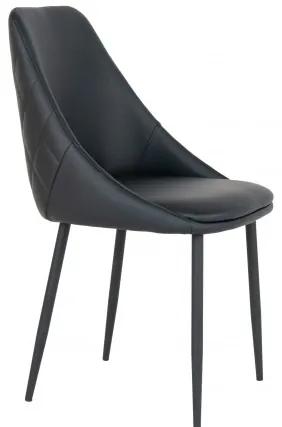 Jídelní židle PORTO PU kůže, černá House Nordic 1001271