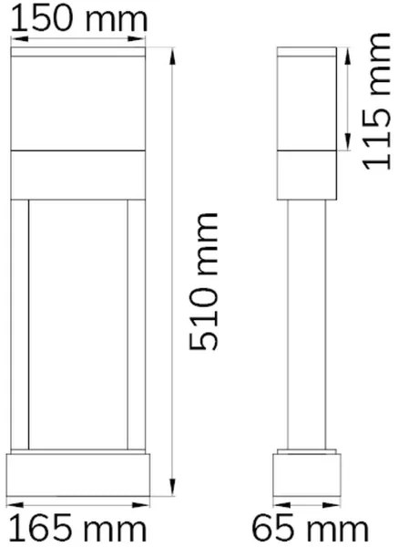 Wofi 12225 - LED Domovní číslo DIEGO LED/10,5W/230V 3000K IP54