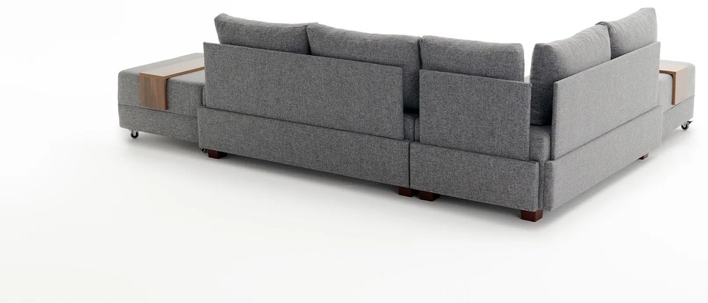 Atelier del sofa Rohová pohovka FLY šedá levý roh 280 cm 825BLC1006