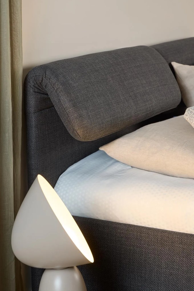 ACTONA GROUP Čalouněná postel CALVI tmavě šedá 160x200 H000024735