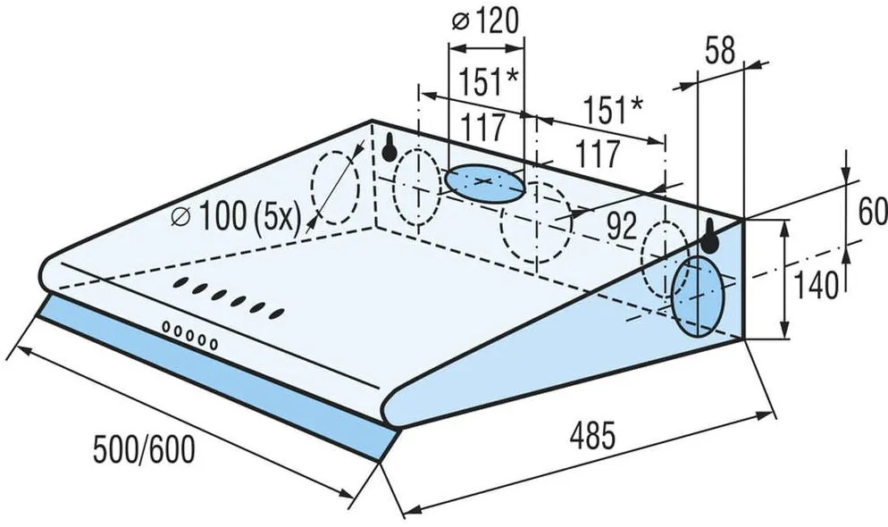 MORA OP 640 S Odsavač par – vhodný i do panelových domů  733545