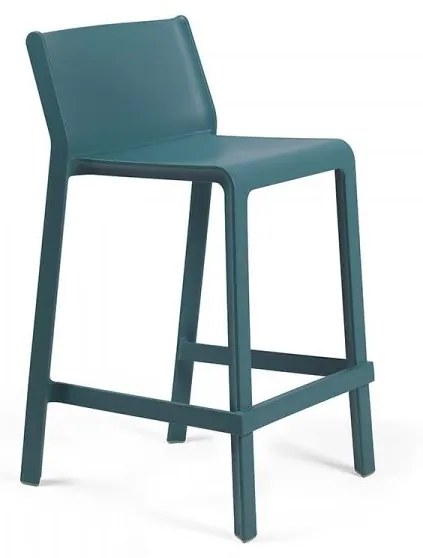 Nardi Plastová barová židle TRILL s nižším sedem Odstín: Agave - Zelená