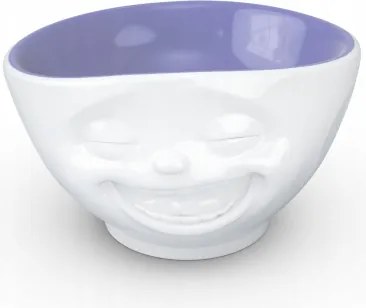 Miska rozesmátá smajlík 3D fialová Tassen Keramika porcelán