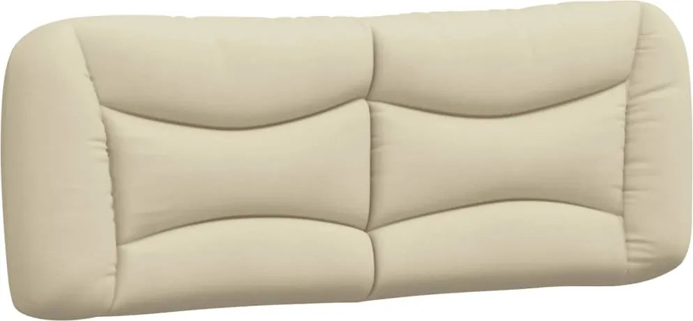 Postel s matrací Hvar krémová 140 x 190 cm textil 3208532
