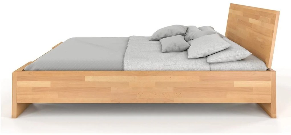 Buková postel Hessler - zvýšená   , Buk přírodní, 120x200 cm