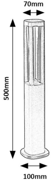 Rabalux 77032 - LED Venkovní lampa KALISZ LED/7W/230V IP54 antracit