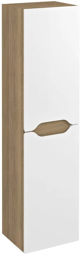 Sapho Sapho, WAVE skříňka vysoká 35x140x30cm, levá/pravá, bílá/dub cuneo, WA245-3025