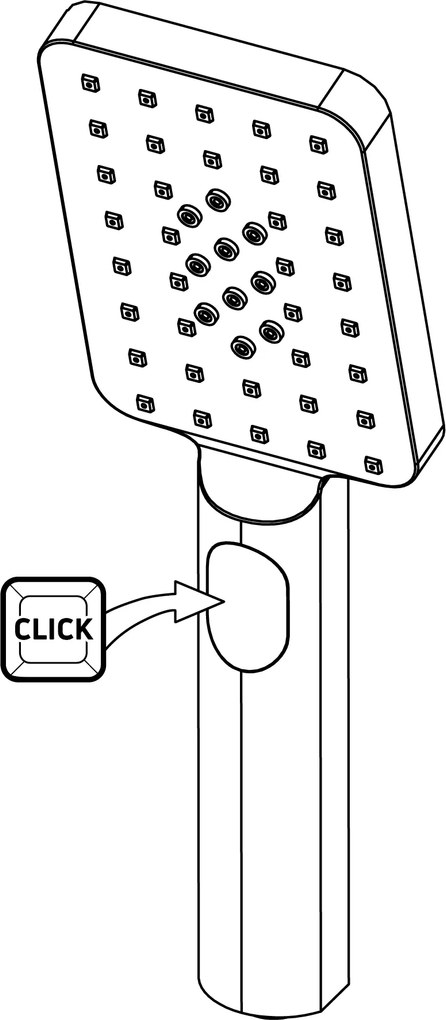 Deante Ruční sprcha Alpinia se 3 funkcemi - NGA Z51S