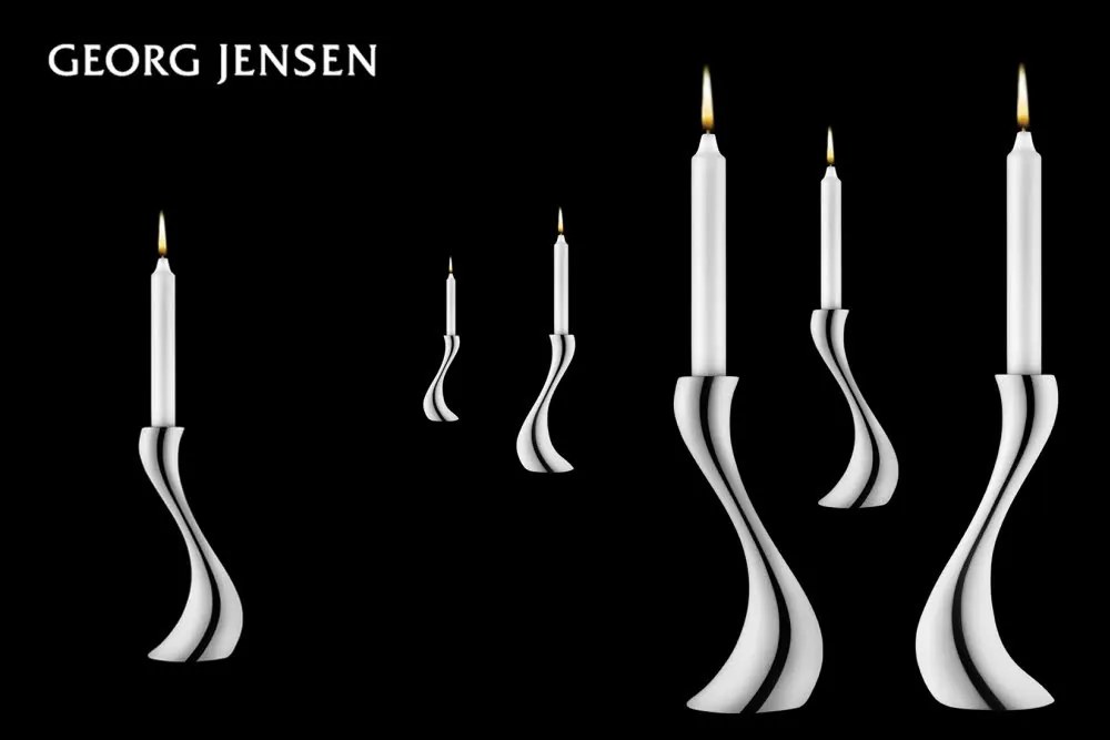 Svícen Georg Jensen Cobra set 2 ks