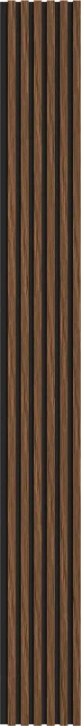Mexen Lam-F, akustické stěnové lamely 275 × 30 cm, plstěný podklad 8 mm, technická dýha, mahagon rubínový, S105-275307-3015-013