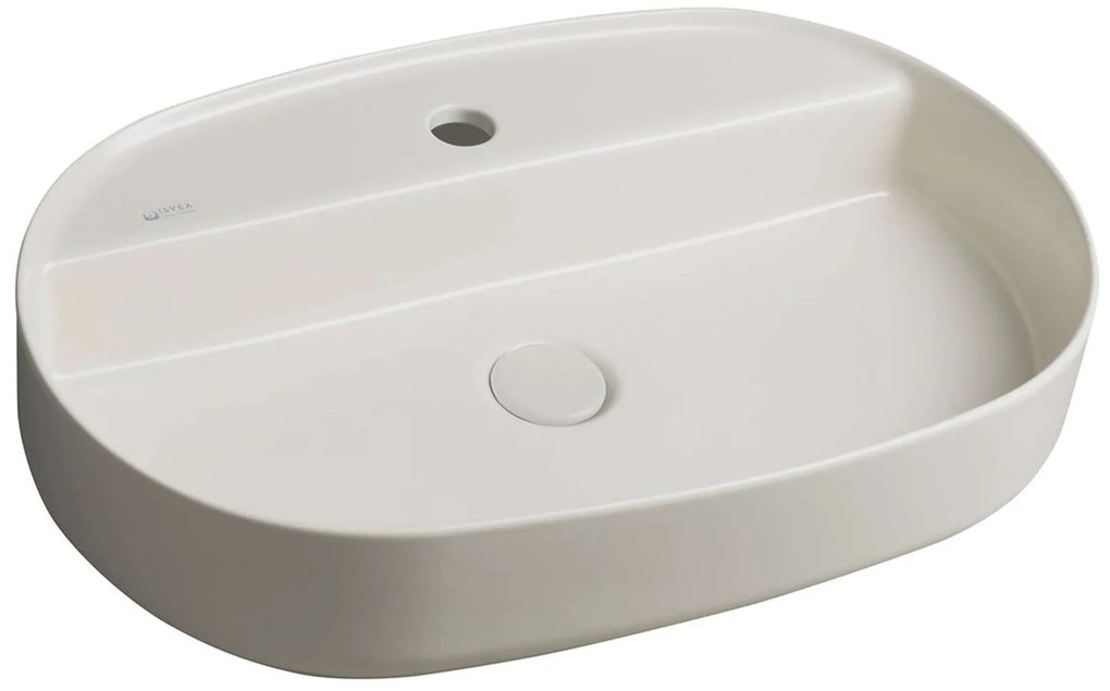 Sapho Isvea - Umyvadlo na desku 60x40 cm, otvor pro baterii, ivory 10NF65060-2K