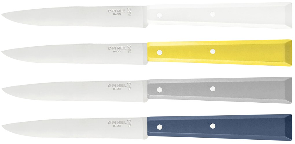 Opinel Sada příborových nožů VRI N°125 Bon Appétit Celeste, 4 ks, mix barev 002040