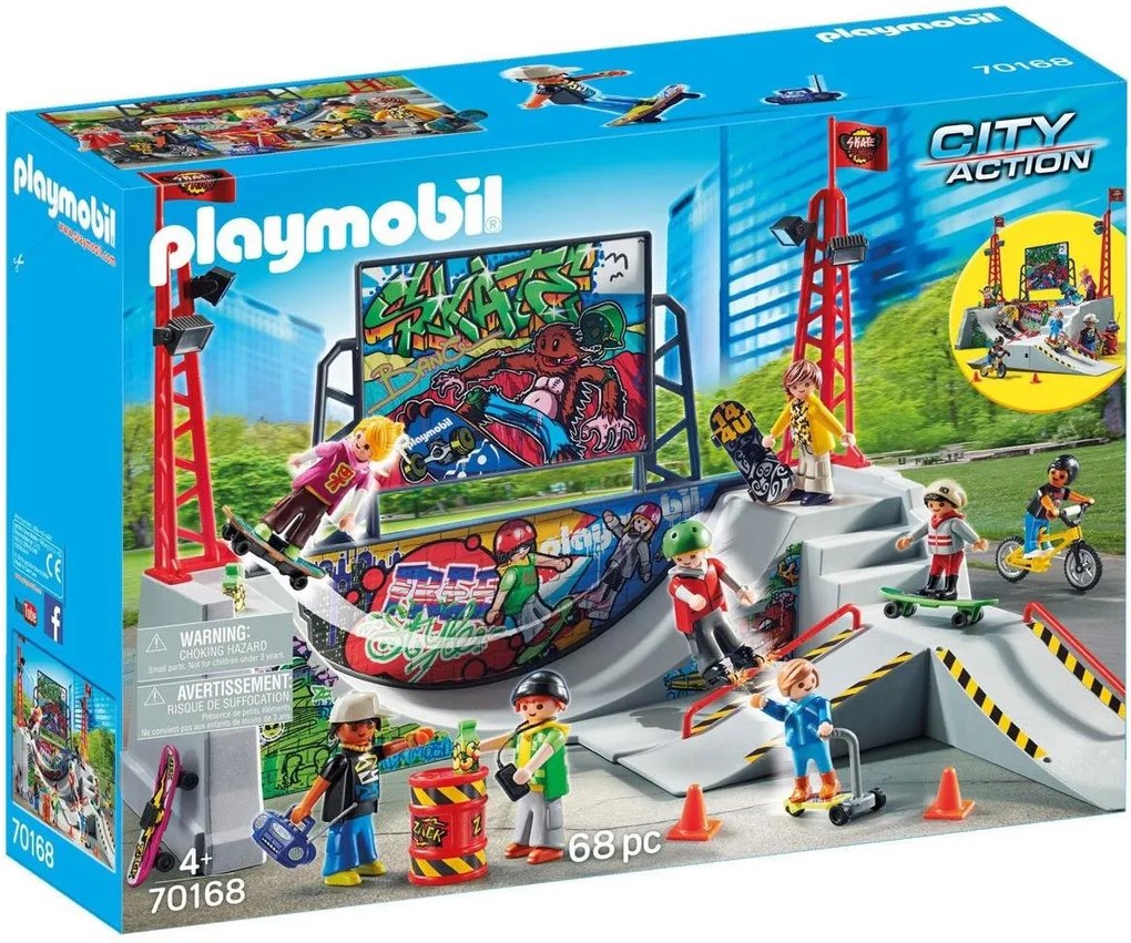 Playmobil 70168 skatepark s rampou