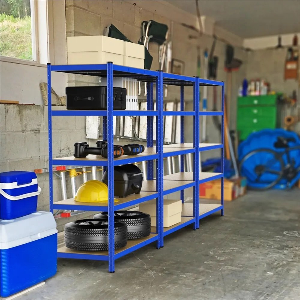 Zátěžový regál Yaheetech – Mod.5: 180 × 120 × 60 cm/875 kg modrá (264515749188)