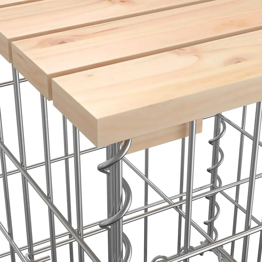 Zahradní lavice gabionový design 184x71x65,5cm masivní borovice 3196236