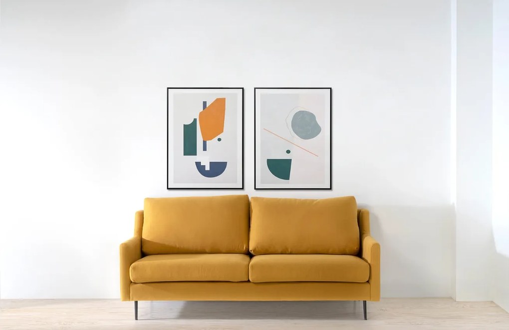 Set dvou abstraktních obrazů Somcasa Junk 80 x 60 cm