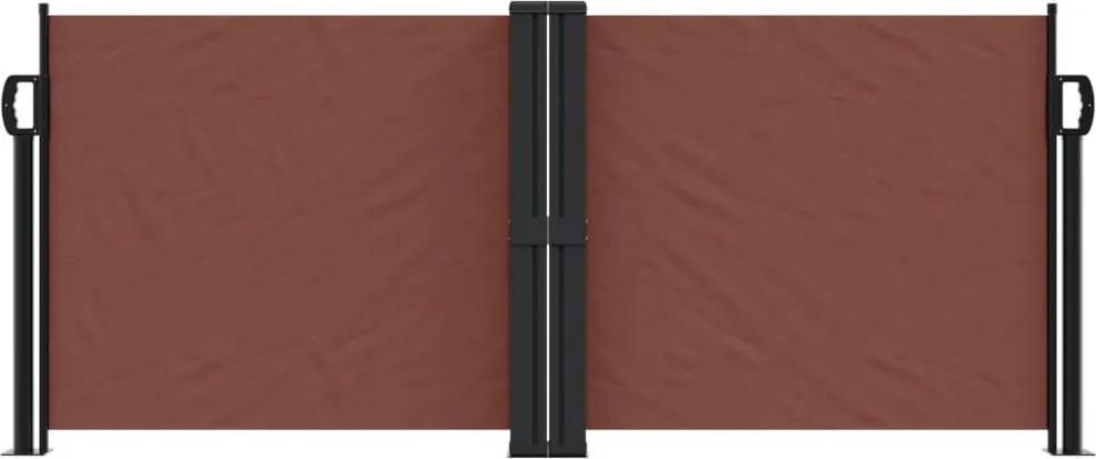 vidaXL Zatahovací boční markýza 100 x 600 cm [4004584] Barva: Hnědá