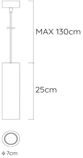Lucide 35400/25/31 - Závěsné svítidlo GIPSY 1xGU10/35W/230V