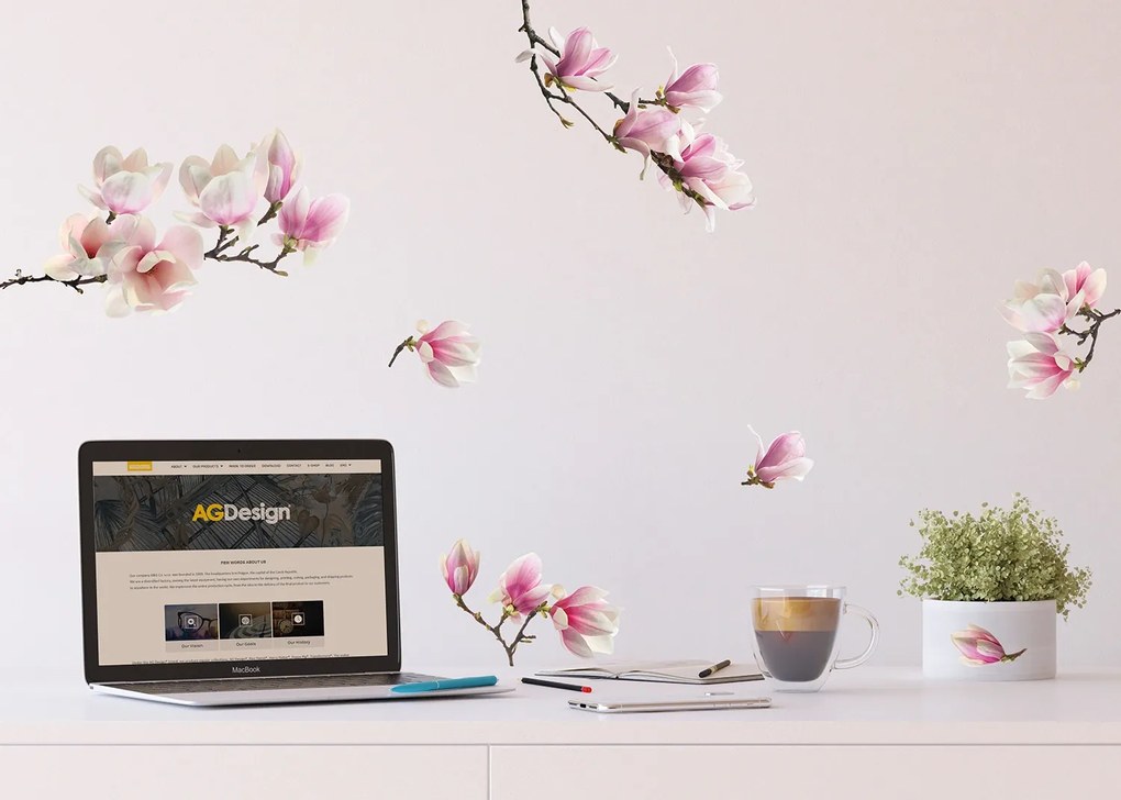Samolepka na zeď Sakura | 30 x 30 cm | DSS3879