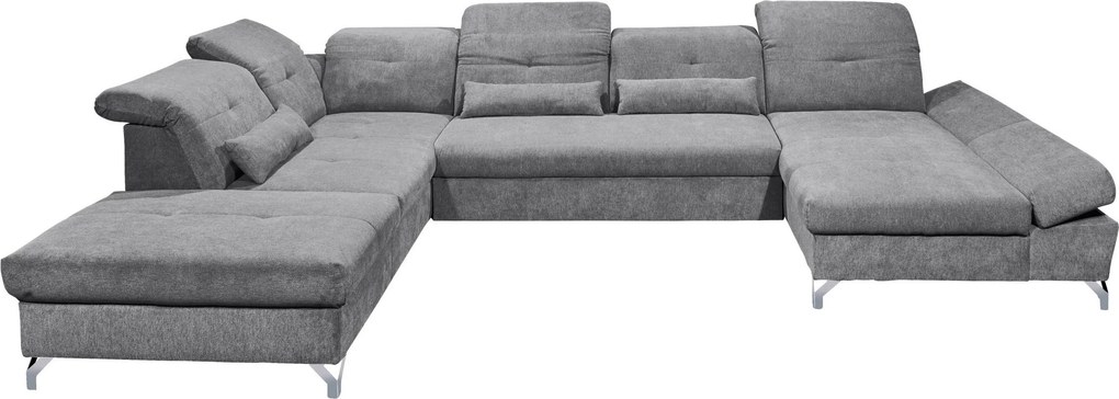 XXXLutz SEDACÍ SOUPRAVA, textil, tmavě šedá MID.YOU - Rozkládací sedačky - 002220028610