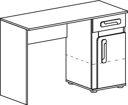 Casarredo - Komfort nábytek Dětský psací stůl APETTITA 9 dub jasný/bílá