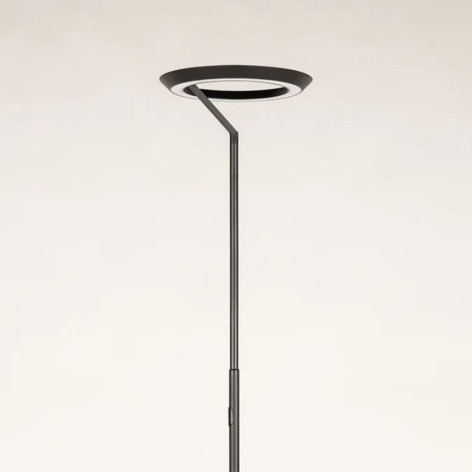 Stojací LED lampa s dotykovým stmívačem Gamma Black