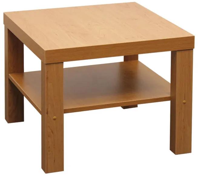 Konferenční stůl Lubko 55×55 dub bordeaux