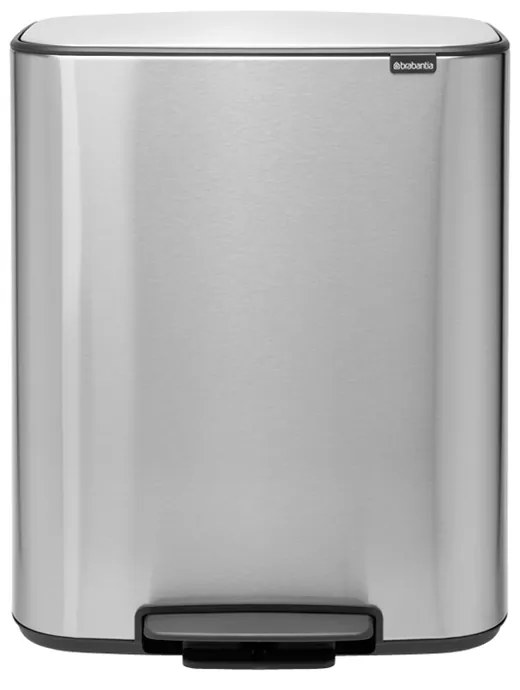 Brabantia BO pedálový koš 2x30L matná ocel FPP 211461