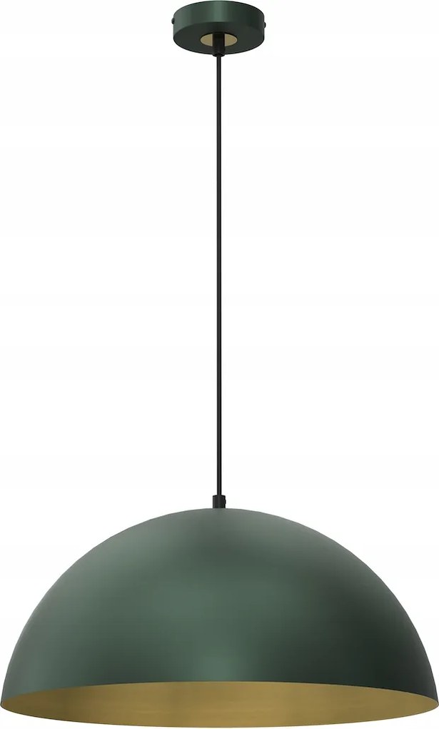 Závěsná lampa Beta Green/gold 1xE27 45 cm