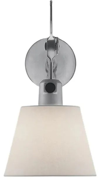 Artemide 1184010A+0781050A Tolomeo parete diffusore 24, nástěnné designové svítidlo s vypínačem a satin stínítkem, 1x70W, prům. 24cm