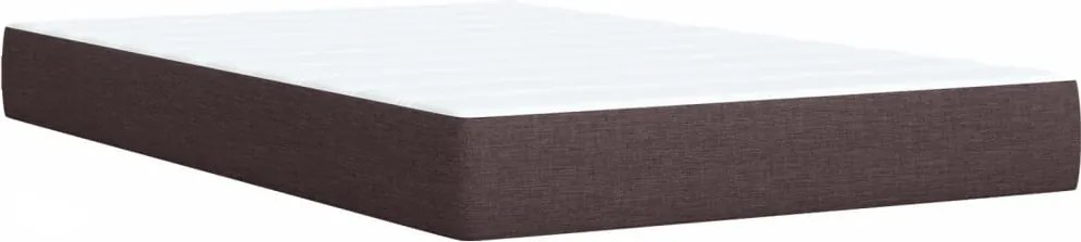 Box spring postel s matrací tmavě hnědá 120x190 cm textil 3290430
