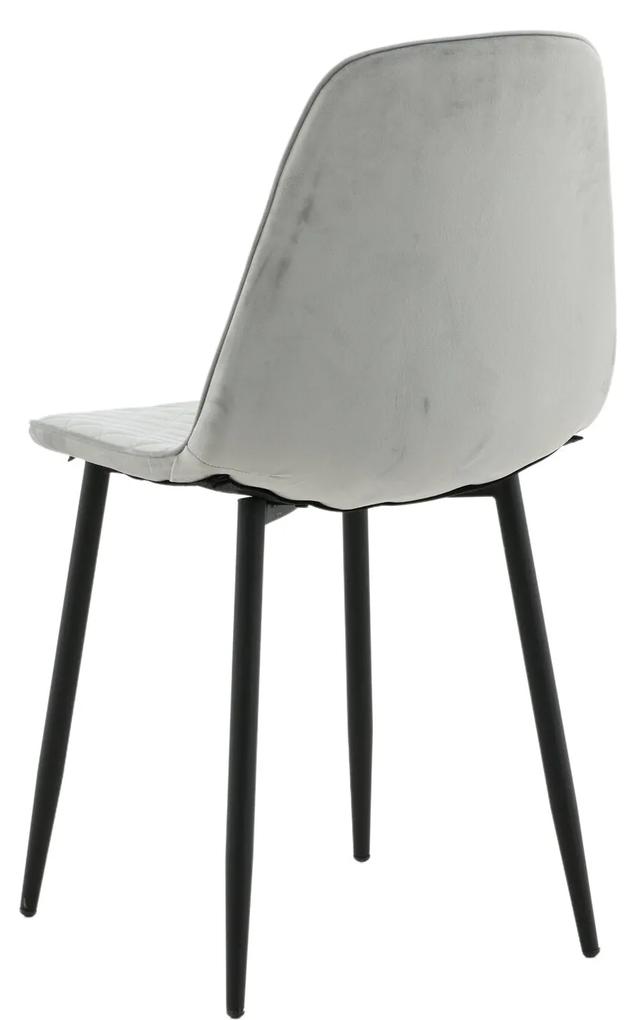 Jídelní židle Polar, 2ks, šedá, S44xD52xV86