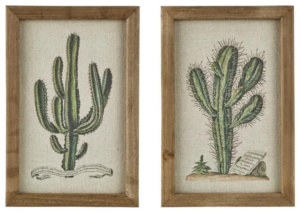 KJ Collection Obrázek na zeď Kaktus (2 druhy)