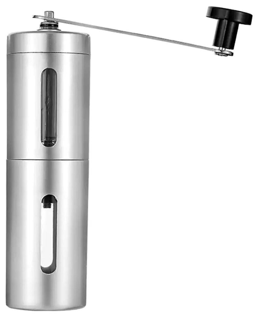 APT AG839A Ruční mlýnek na kávu - stříbrný