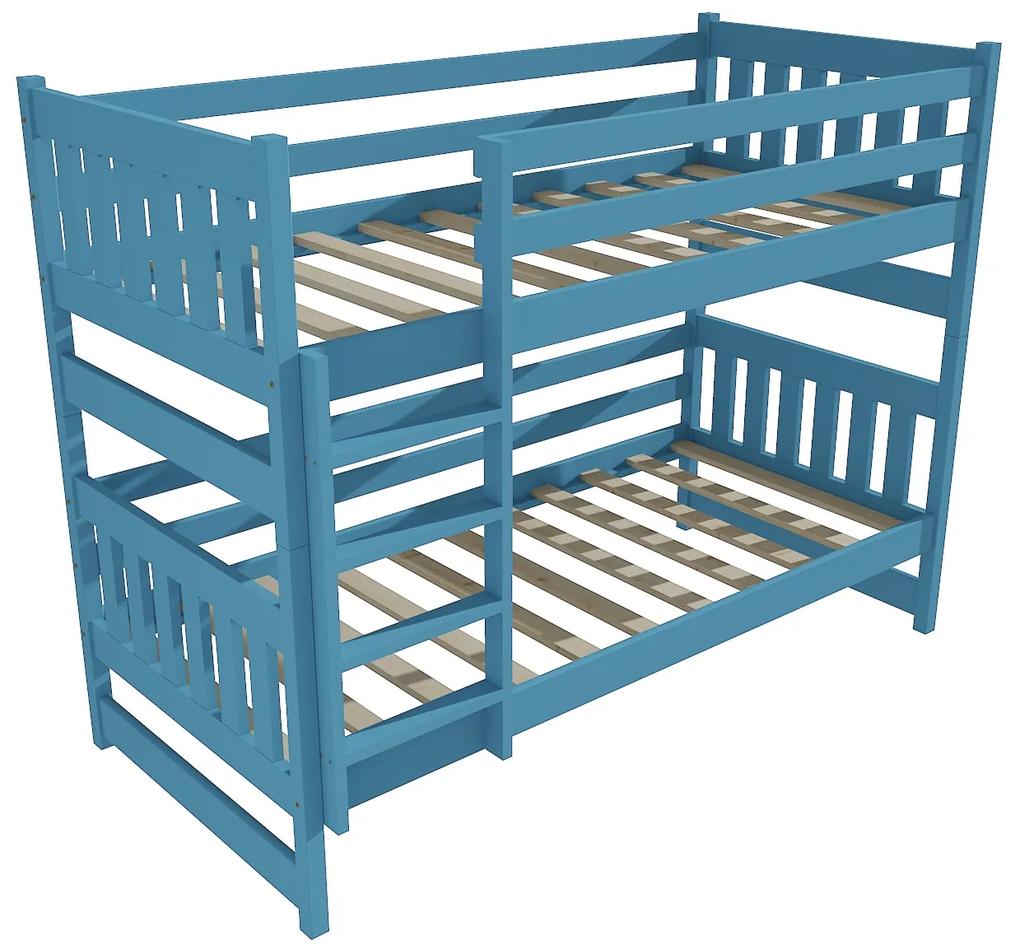 Vomaks Patrová postel PP 021 Rozměr: 90 x 180 cm, Barva: barva modrá, Prostor mezi lůžky: 80 cm