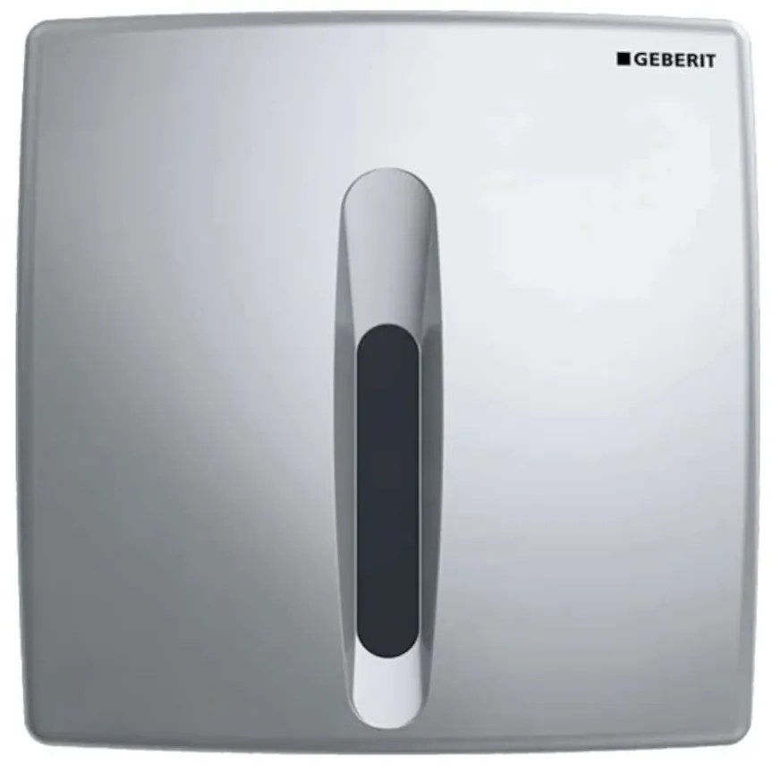 Geberit - Elektronické ovládání splachování pisoáru, bateriové napájení, matný chrom 115.818.46.5