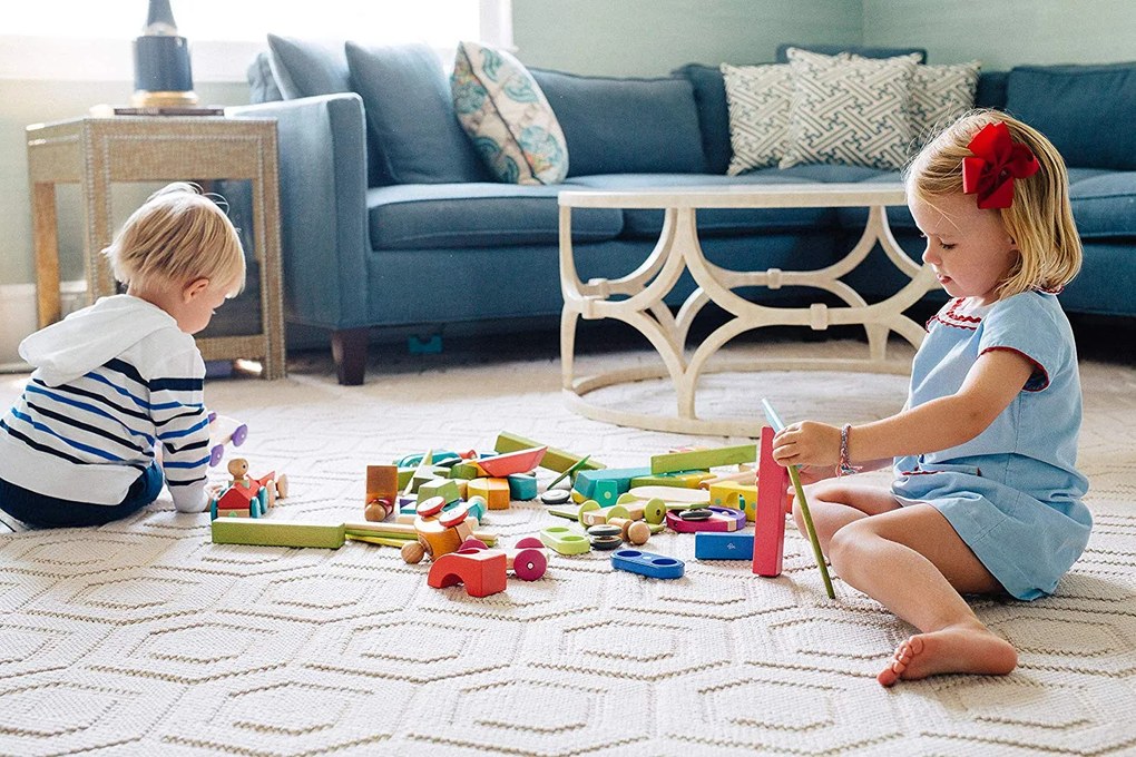 Magnetická hračka TEGU - Swivel Bug - Yellow and Poppy