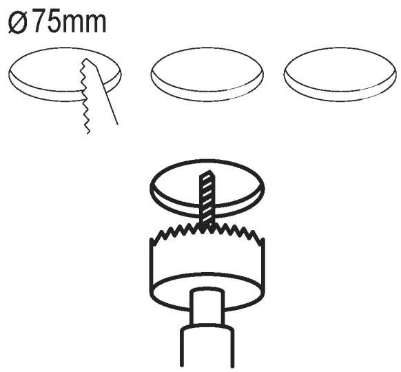 Eglo 99135 - SADA 3x LED Podhledové svítidlo FUEVA 5 LED/2,7W/230V