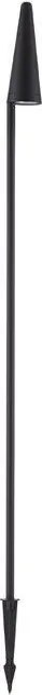 NV 9002869 Venkovní svítidlo s bodcem MABEL černý hliník a čiré sklo LED 8.5W 3000K 220-240V 36st. IP54 délka kabelu 64 cm - NOVA LUCE