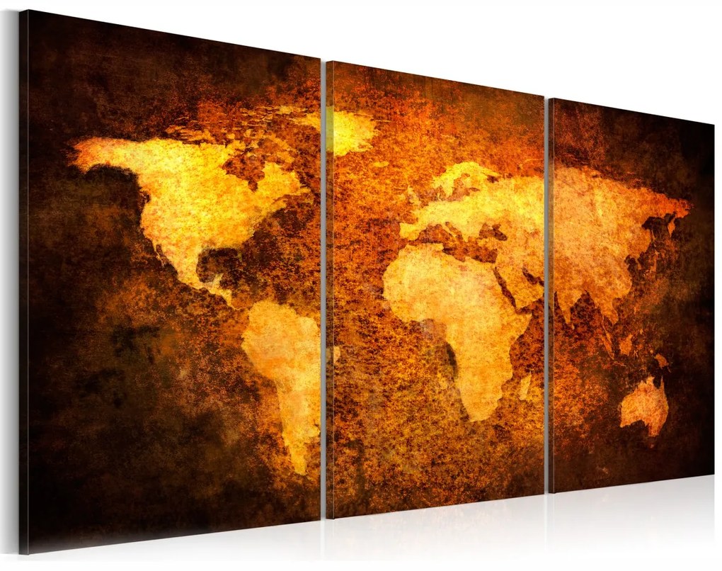 Obraz - Rusty continents - 120x60