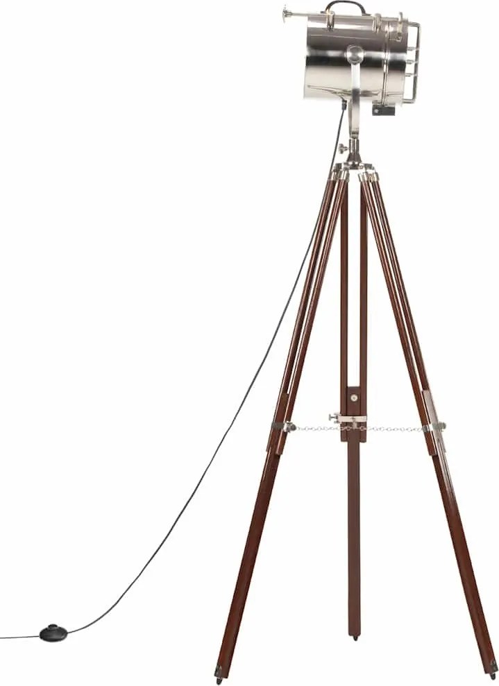 Stojací lampa na stativu masivní mangovníkové dřevo 180 cm 286203
