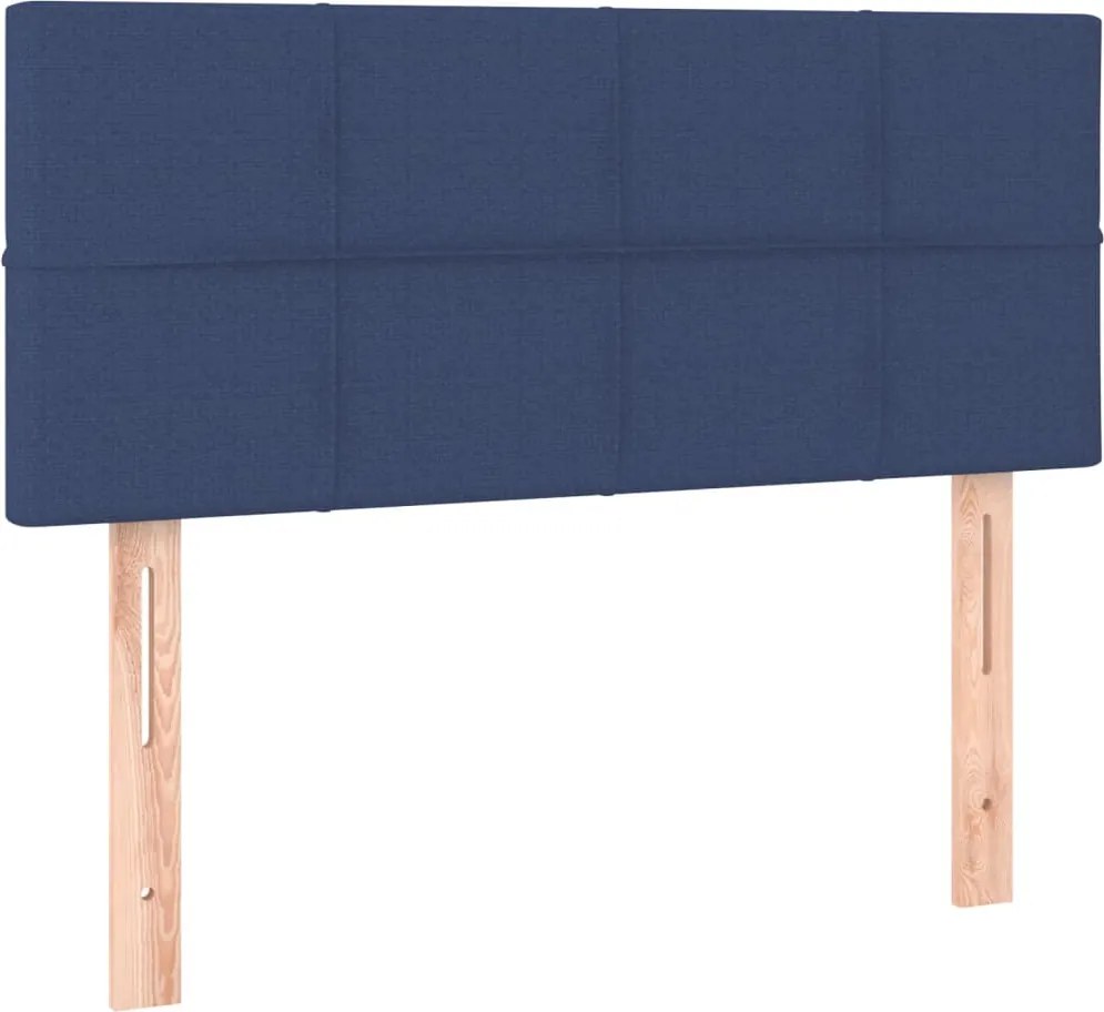 Box spring postel s matrací a LED modrá 80 x 200 cm textil 3133675