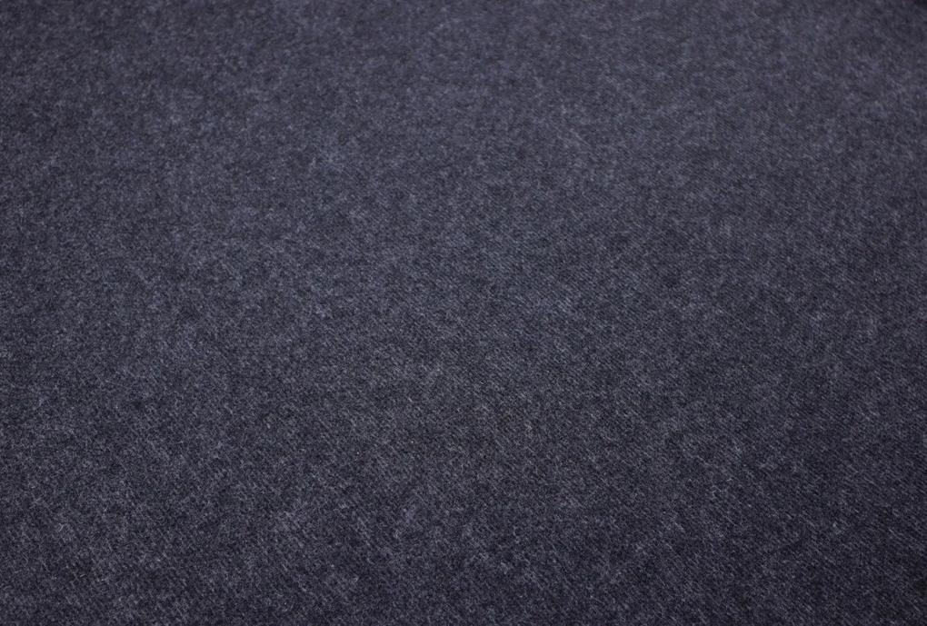 Betap koberce SUPER CENA: Černý univerzální koberec metrážní Budget - Bez obšití cm