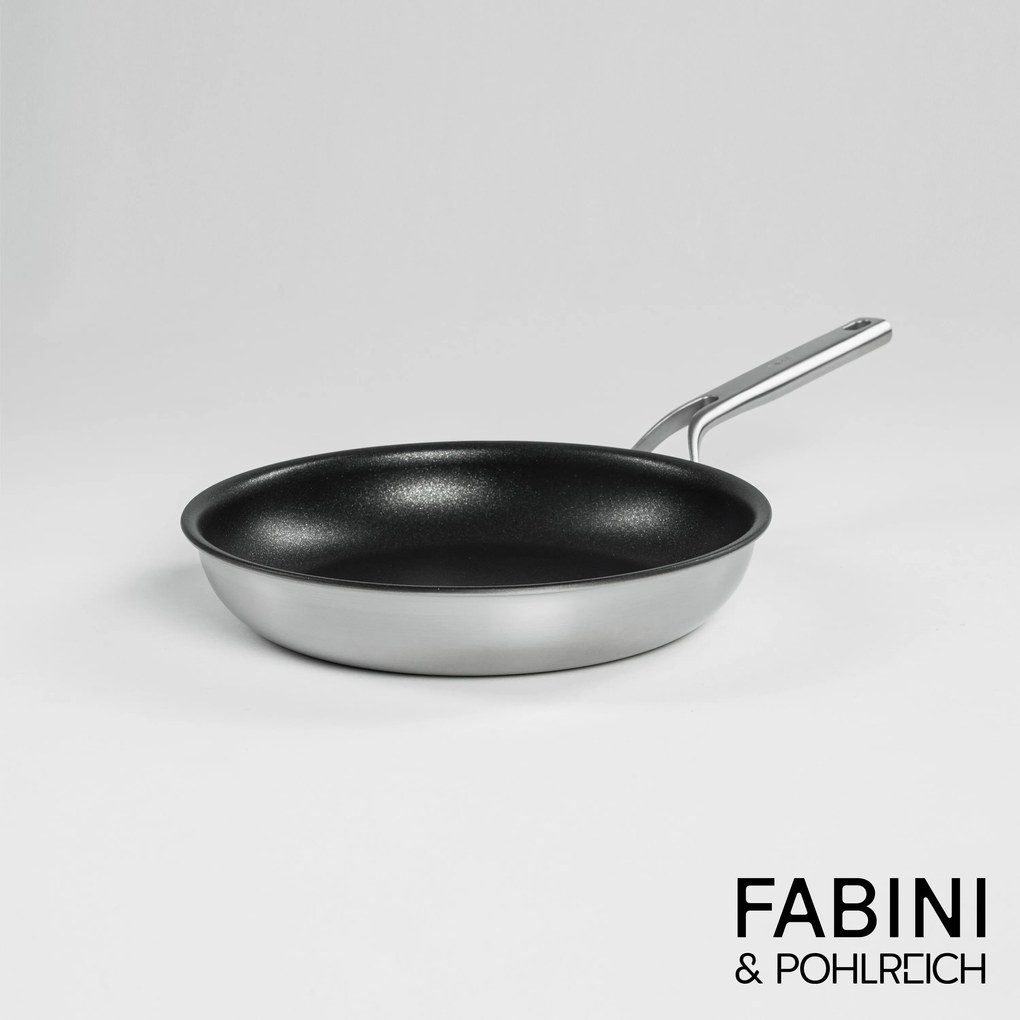Fabini FABINI & Pohlreich - Pánev z pětivrstvé nerezové oceli s nepřilnavým povrchem bez poklice ø 26 cm - rozbaleno