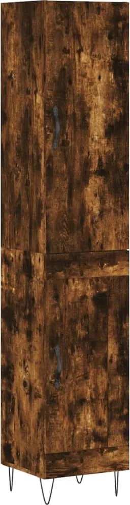 Skříň highboard kouřový dub 34,5 x 34 x 180 cm kompozitní dřevo 3199142